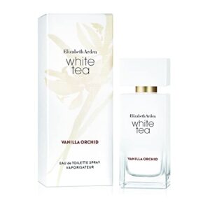 elizabeth arden white tea eau de toilette spray perfume for women, vanilla orchid, 1.7 oz.