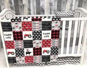 baby nursery bedding , baby , farm life , cow , chickens , gender neutral , cowboy, farmer , tractor, baby bedding , crib bedding , babylooms