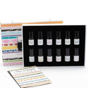 mixologie mini blending kit - perfume blending kit - fragrance sample set - rollerball sampler of perfume oils - alcohol free perfume discovery kit