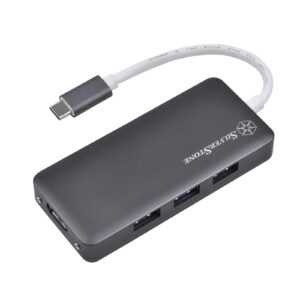 silverstone technology usb 3.1 type c hub to hdmi and 3 usb 3.1 type a ports ep14