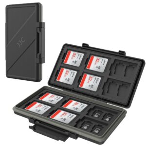 36 slots memory card case holder water-resistant keeper wallet for 12 sd sdhc sdxc + 24 tf msd microsd microsdhc microsdxc memory cards storage organizer