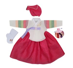 hanbok korea traditional girls babies dress first birthday party 1 age dol hg230