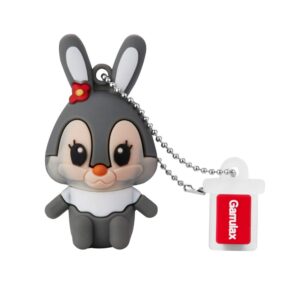 garrulax usb flash drive, 8gb / 16gb / 32gb usb 2.0 updated waterproof usb memory stick date storage pendrive thumb drives (32gb, gray rabbit)