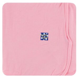 kickee pants baby girls basic swaddling blanket - lotus, one size