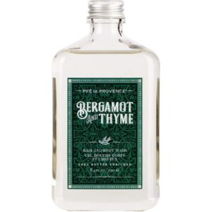 pre de provence bergamot & thyme men's fragrance collection, hair & body wash, 250 ml