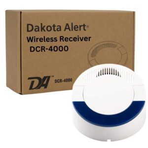 dakota alert wireless receiver- dcr-4000 up to 1 mile operating range - compatible with all dakota alert 4000 series sensors: sbb-4000, dcht-4000, dcmt-4000, dcpt-4000, and ut-4000 transmitters