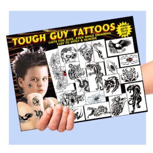 kid's temporary tattoos - tough guy tattoos