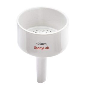 stonylab porcelain buchner funnel 100mm, porcelain buchner filter funnel od 10cm id 8.7cm for laboratory