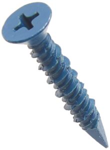 snug fasteners (sng480) 100 qty 3/16 x 1-1/4 flat head phillips diamond tip concrete screws to anchor masonry, block & brick, count