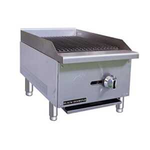 adcraft bdectc-16/ng black diamond 16" charbroiler, 30,000 btu, natural gas