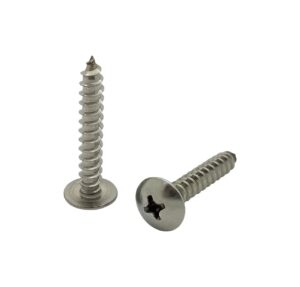 snug fasteners (sng96) 100 qty #8 x 1 truss 304 stainless phillips head wood screws, count