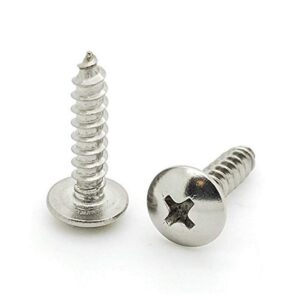 snug fasteners (sng223) 100 qty #8 x 3/4" truss 304 stainless phillips head wood screws