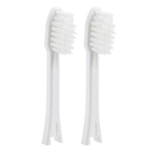 ionpa [regular - white] replacement brush head, 2pcs/pack, made in japan ionic kiss you, hyg, extended filament, floss action