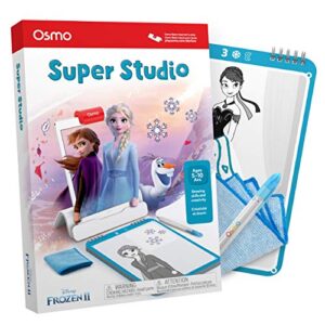 osmo - super studio disney frozen 2 - ages 5-11 - learn to draw - for ipad or fire tablet educational learning games - stem toy gifts for kids, boy & girl - ages 5 6 7 8 9 10 11 (osmo base required)