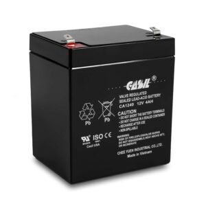 casil inovel power genuine ca1240 12v 4ah rechargeable alarm battery for adi ademco 467, adt 804302 12v 4.5ah, dsc security panel, power patrol for sla1056, vista 20p adt (ca1240 alarm battery)