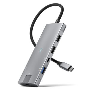 usb c docking station 10gbps,usb 3.2 gen 2 10gbps data port,8 in 1 usb c hub w/ 4k@60hz hdmi,gigabit ethernet,pd 100w,usb-c 3.2 10gbps data,dock for macbook pro/air ipad pro m2 m1,surface pro,xps