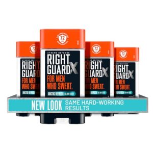 right guard xtreme defense antiperspirant & deodorant gel | 5-in-1 protection for men | blocks sweat 2x longer | 72-hour odor control | arctic refresh scent, 4 oz. (4 count)