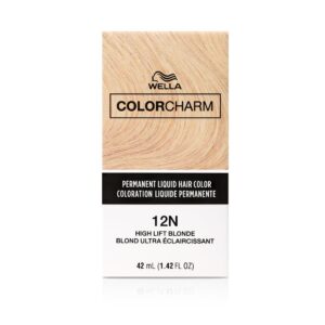 colorcharm permanent liquid hair color for gray coverage| 12n blonde| 1.4 fl oz