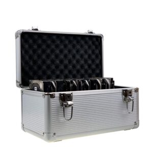 2.5" / 3.5" ide sata hdd aluminum & eva protection suitcase，suitcase for 8 x 3.5 & 6 x 2.5 inch hard drive