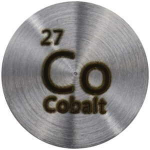 cobalt (co) 24.26mm metal disc 99.95% pure for collection or experiments