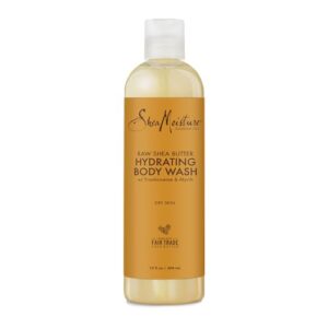 sheamoisture hydrating body wash for dry skin raw shea butter to cleanse and hydrate , 13 fl oz