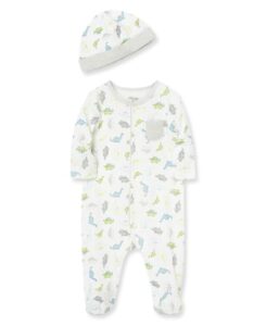 little me baby boys and toddler sleepers, dinosaur print, 6 months us