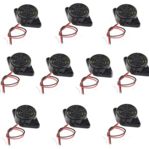 tatoko dc 3-24v electronic buzzer alarm sounder continuous beep 10pcs