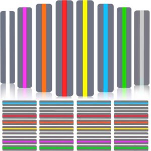 chinco 32 pieces guided reading strips highlight strips colored overlays colorful bookmark-helps with dyslexia for students and teacher teaching(mixed colors)