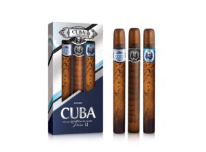 cuba cuba trio 2 men 3 pc gift set 1.17oz cuba winner edt spray, 1.17oz cuba shadow edt spray, 1.17oz cuba prestige black edt spray