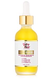 voice of hair purefix elixir – hair growth oil serum – clinically proven 6-in-1 hair and scalp oil for longer, stronger, and moisturized hair– with rosemary oil – vegan - paraben free - 2 fl oz.