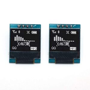 dollatek 2pcs ssd1306 4p 0.66inch oled display module 64x48 screen iic i2c for arduino avr stm32 lcd module