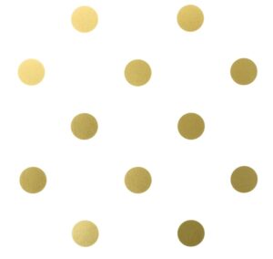 berryzilla 1 inch gold dots (210 decals) gold circle decal vinyl removable round polka dot sticker wall art baby nursery kids room