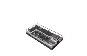 micro connectors s08-303-ia - acrylic internal usb 2.0 hub with magnetic base - 5 usb 2.0 ports expansion