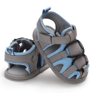 hsdsbebe infant baby boys girls summer beach sandals breathable athletic anti-slip soft sole newborn first walker crib shoes