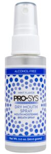 pro-sys® dry mouth spray, alcohol-free, sugar-free, mild mint, 2 fl. oz. – 1 bottle