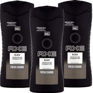 axe, body wash men, black frozen pear/cedarwood - 13.52 fl