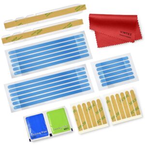 vintez privacy screen adhesive tabs and strips for computer monitors and laptops - replacement kit