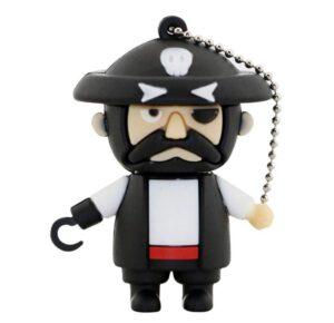 2.0 captain hook pirate 16gb usb external hard drive flash thumb drive storage device cute novelty memory stick u disk cartoon