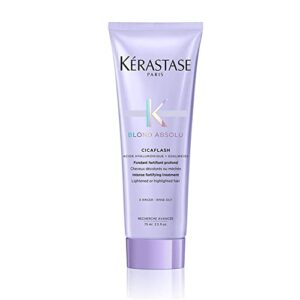 kerastase blond absolu cicaflash conditioner | for bleached, highlighted, and damaged hair | repairs and nourishes | protects against breakage | with hyaluronic acid | 2.5 fl oz