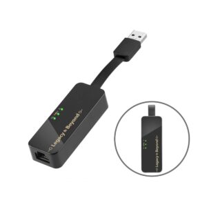 siig foldable usb 3.0 to ethernet adapter, 10/100/1000 mbps gigabit ethernet lan rj45, supports windows 10/8/7, mac os x 10.16 to 10.6 - black (lb-us0714-s1)