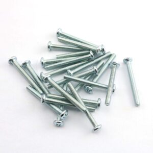 24pcs 8-32 x 1-1/2" machine screws metal mounting hardware fitting fastening accessories cross slotted round phillips head screw bolt