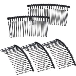 5 pieces 20 teeth hair clip combs metal wire hair combs wire twist bridal wedding veil combs