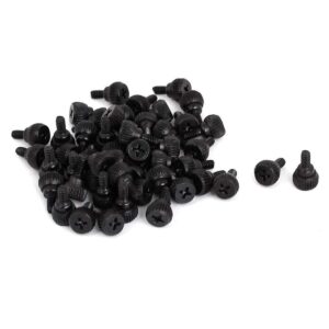 pc computer case thumbscrews m3.5 thumb screws black 50 pcs