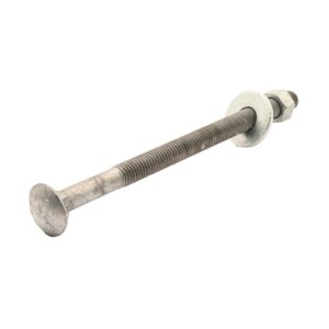 1/2"-13 x 7 hot dipped galvanized carriage bolt w/nuts & flat washers, quantity 25 - by fastener depot, llc