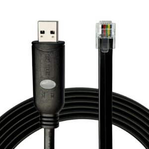 dsd tech sh-rj12a usb to rj12 6p4c serial cable for apc pdu ats(5.9ft/1.8m)