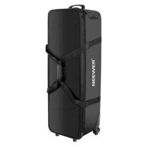 neewer professional trolley case for camera 114 x 36 x 32 cm, two ways to transport, spinner wheels, multiple uses and large capacity