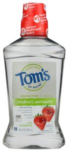 tom's of maine, children's anticavity mouthwash - silly strawberry, 16 ounce