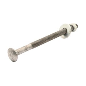 3/4"-10 x 10 hot dipped galvanized carriage bolt w/nuts & washers, grade a, 6" of thread, quantity 20 - by fastener depot, llc