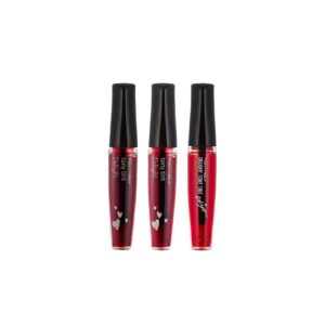 tonymoly delight tony lip tint, korean beauty lip stain, high pigment, moisturizing & nourishing formula, 3 pack