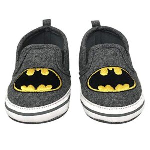 dc comics batman infant soft sole slip-on shoes - size 9-12 months